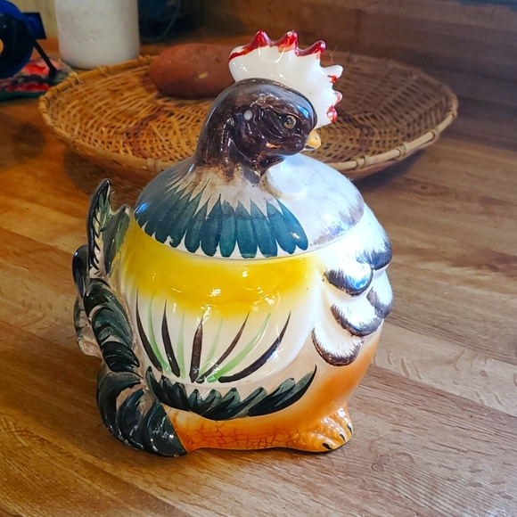 Art | Colonial Hen Cookie Jar Farm Antique Chicken | Poshmark